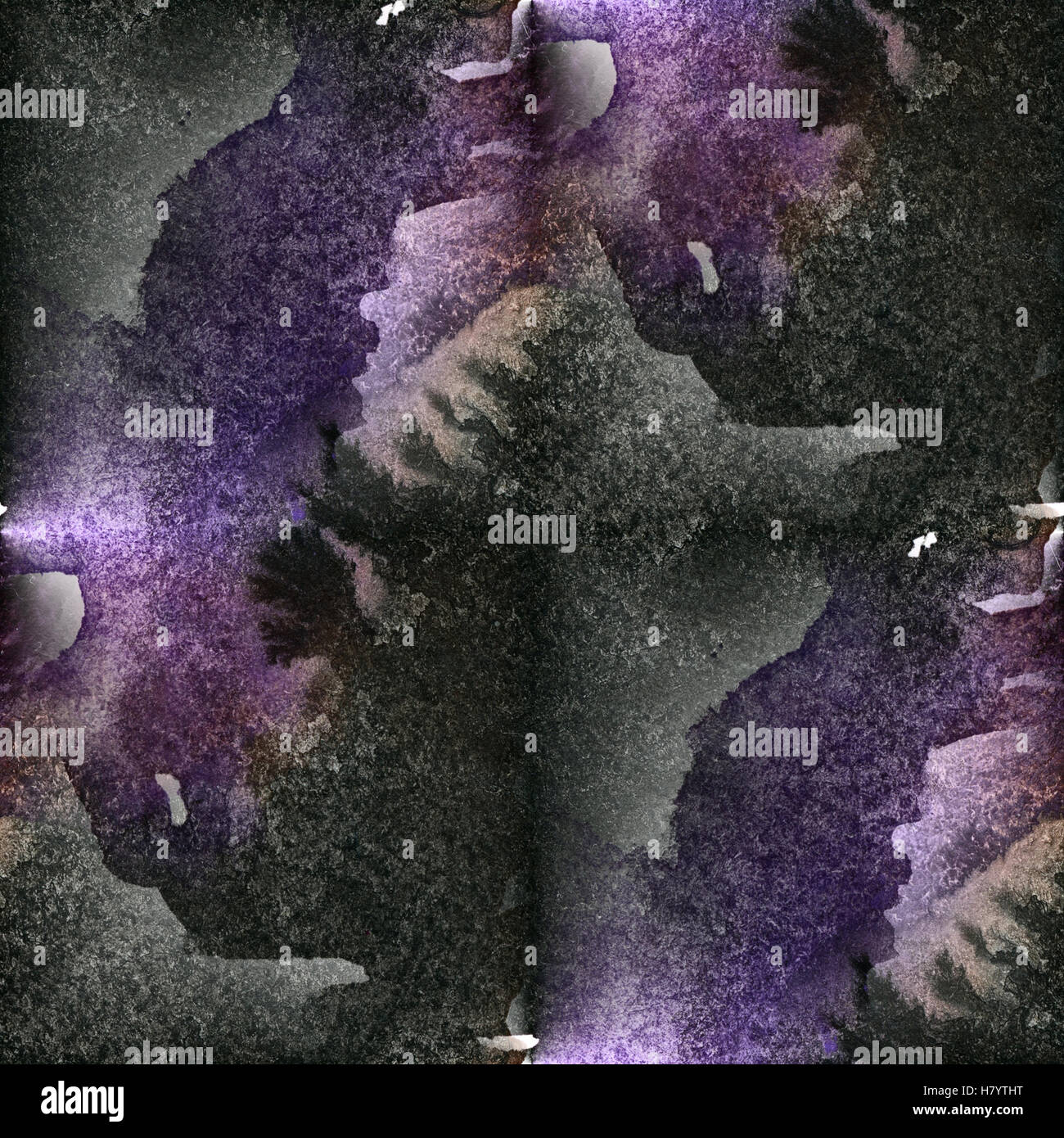 Seamless purple black texture watercolor hi-res stock photography and ...