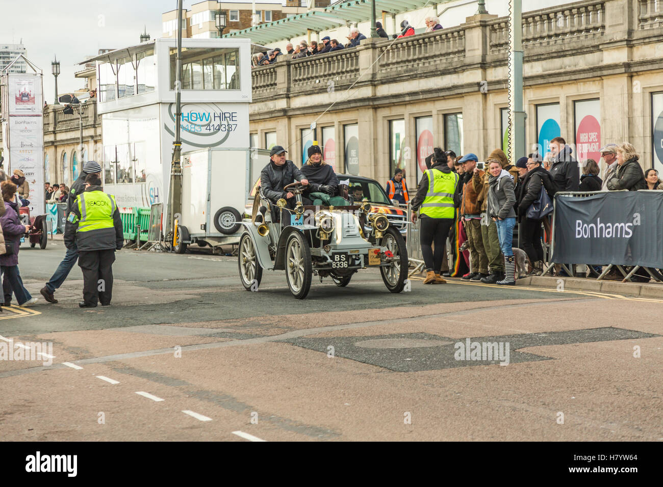 Bonham`s London to Brighton Veteran Car Rally Stock Photo - Alamy
