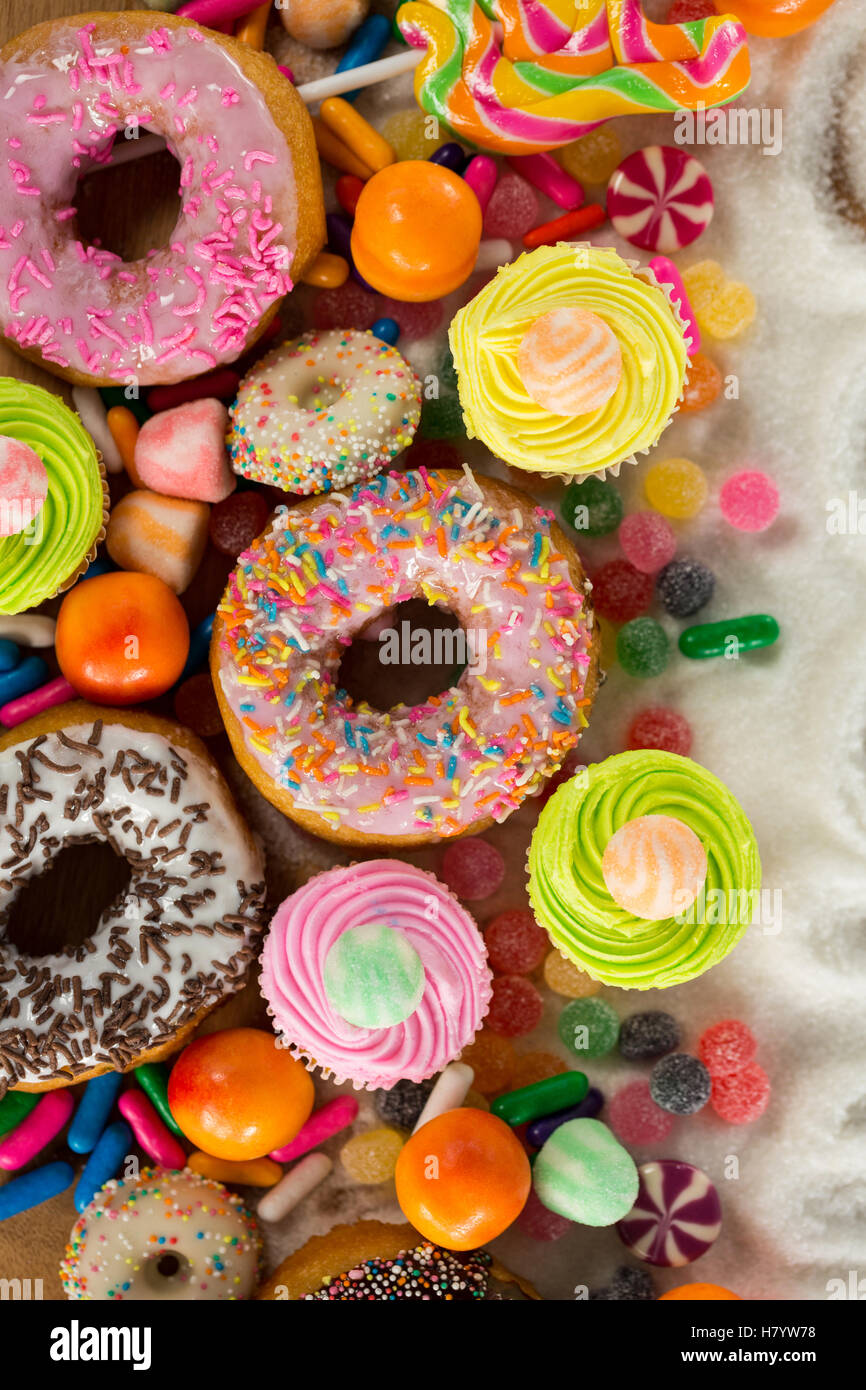Close-up of various confectionary Stock Photo - Alamy