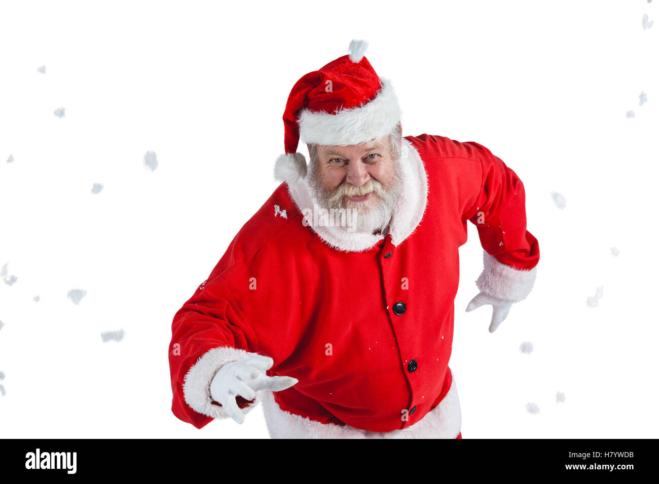 Portrait of santa claus dancing Stock Photo - Alamy