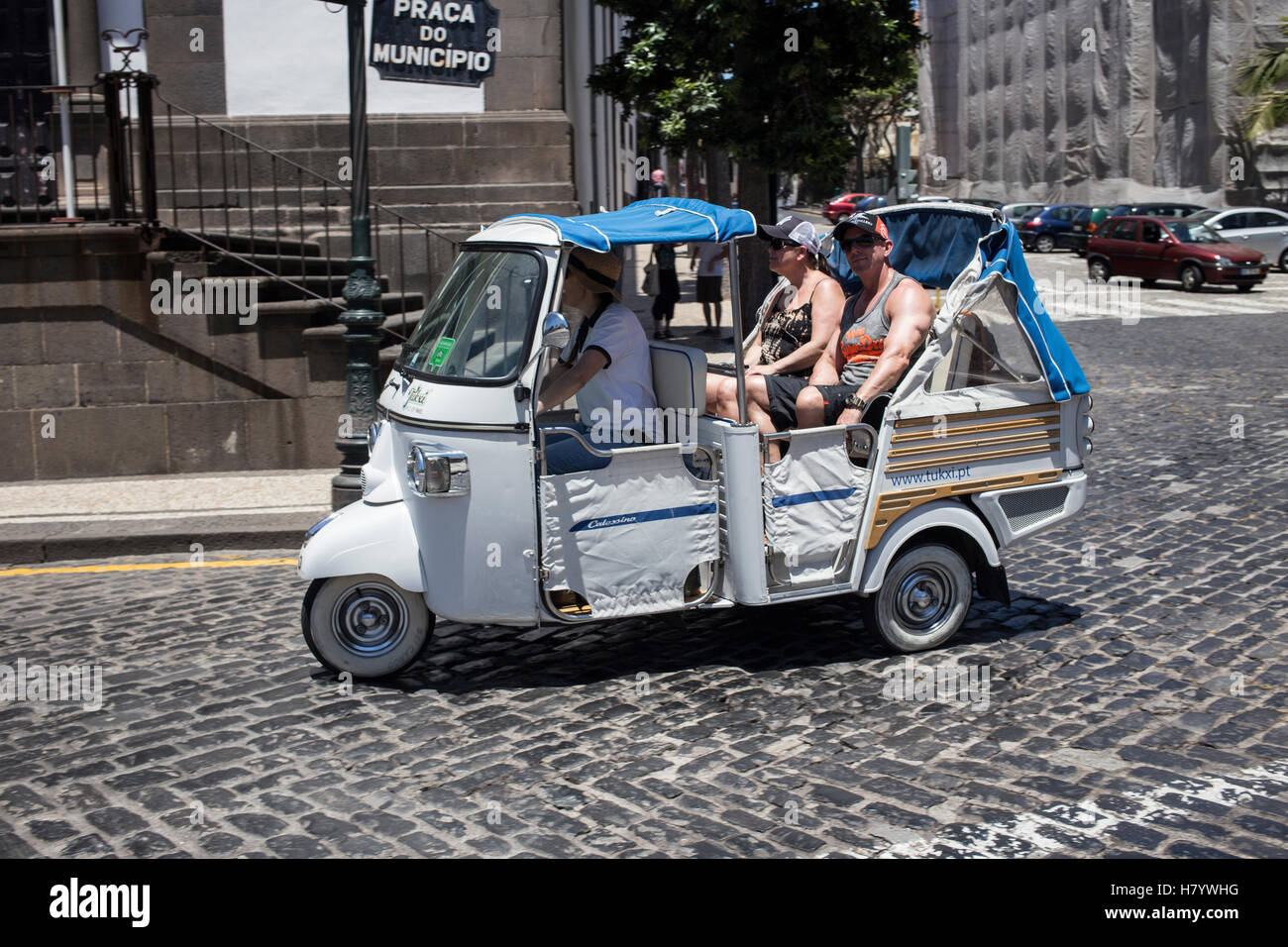Tukxi Taxi in Funchal, Madeira, Porugal Stock Photo - Alamy