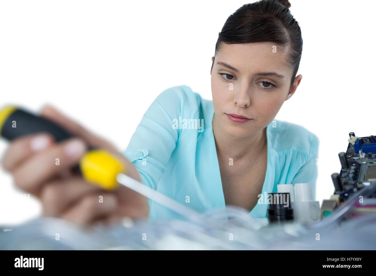 Female computer engineer hi-res stock photography and images - Alamy