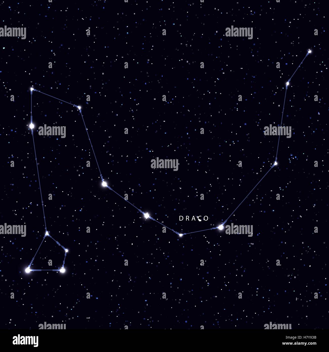 Draco constellation hi-res stock photography and images - Alamy