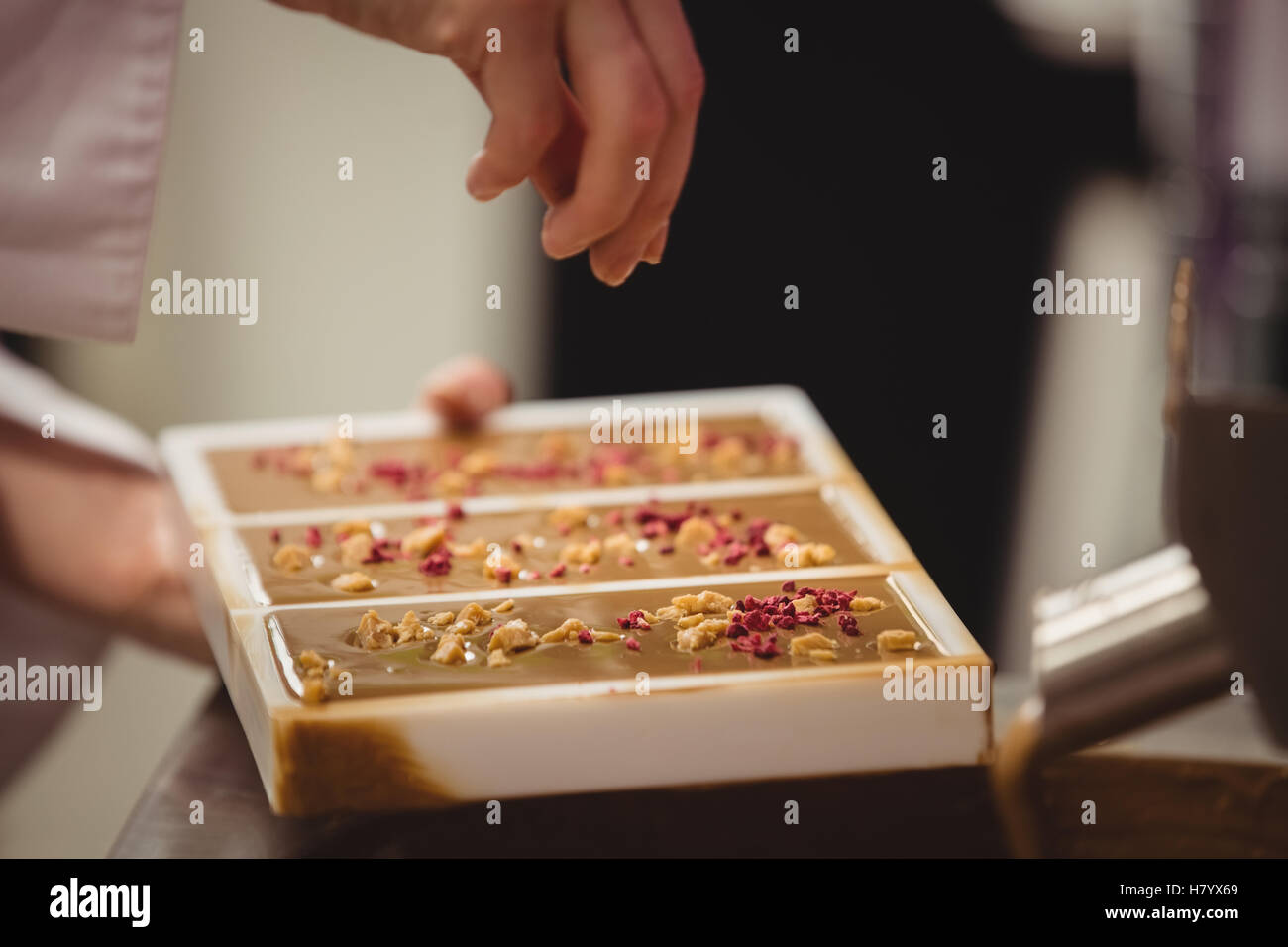 Chocolate factory mixing hi-res stock photography and images - Alamy