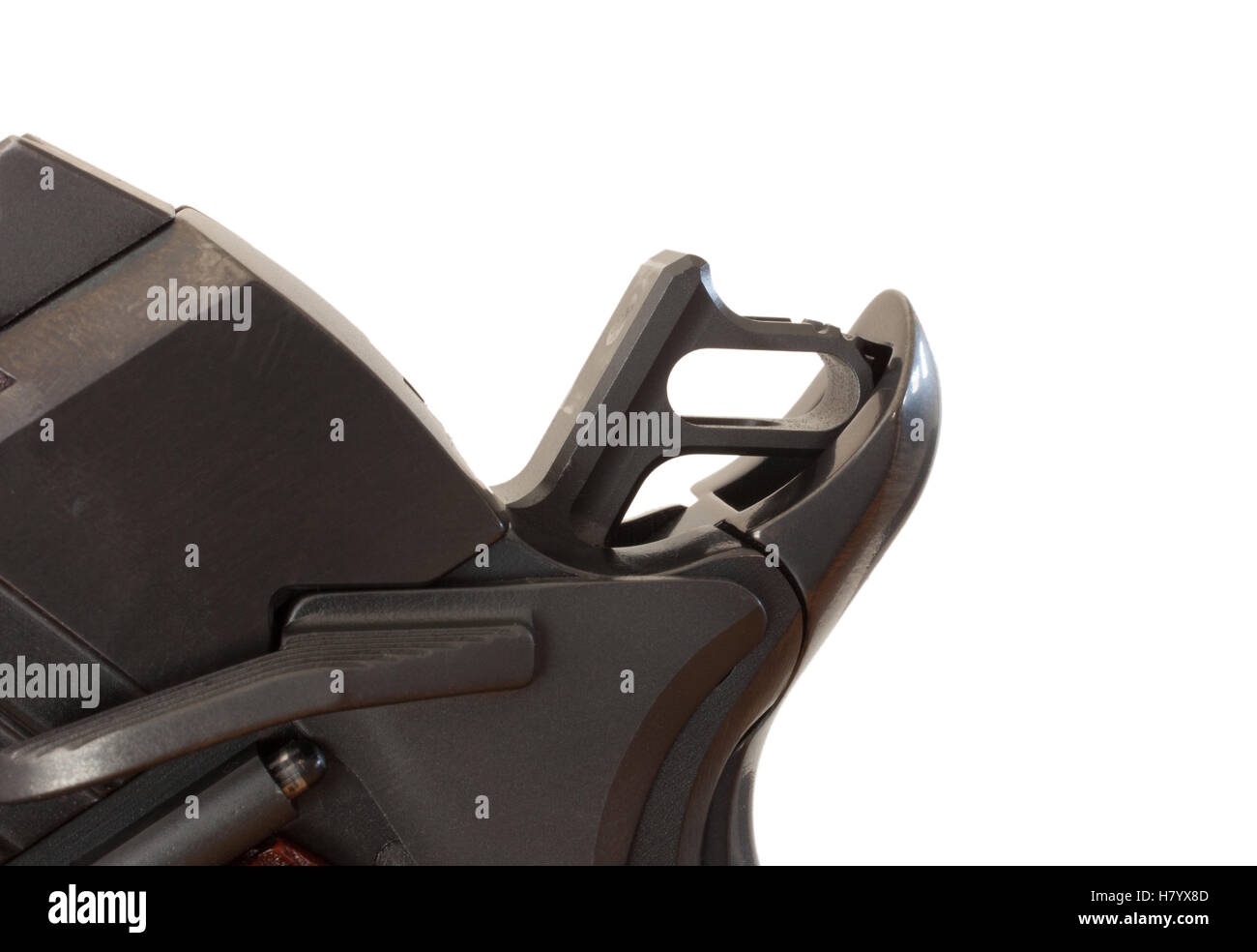 Hammer that is skeletonized on a semi automatic handgun Stock Photo - Alamy