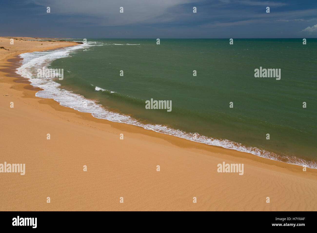 Beach, Playa Taroa, Punta Gallinas, La Guajira, Colombia Stock Photo ...