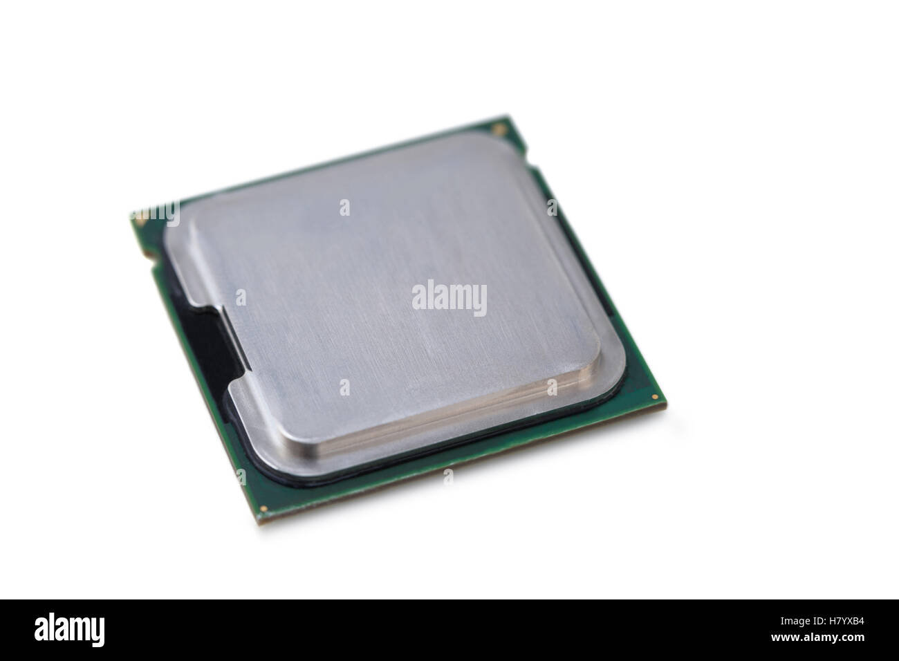 Processor against white background Stock Photo - Alamy