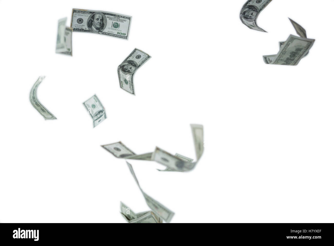 Falling dollar bills hi-res stock photography and images - Alamy