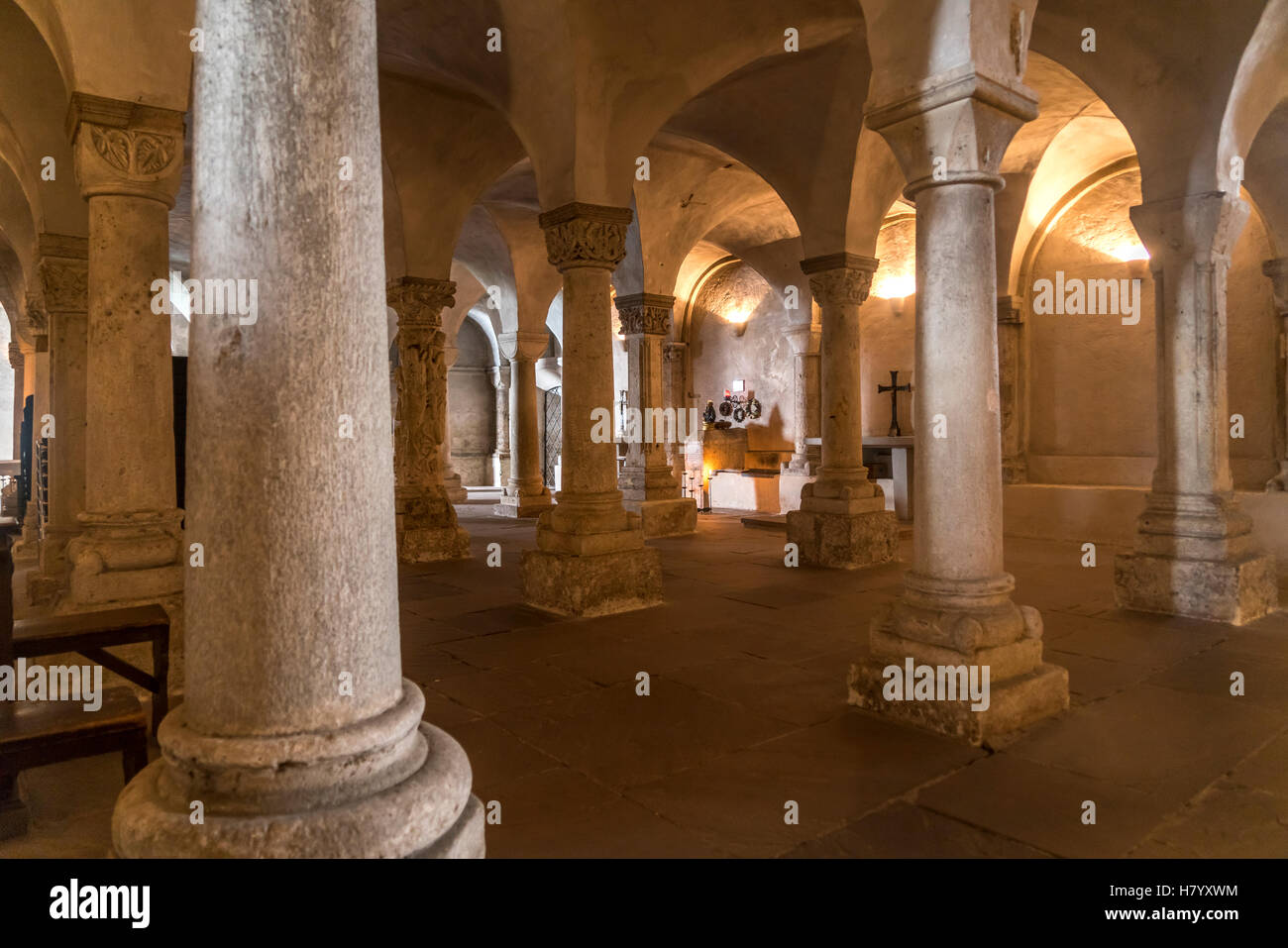 Portico, crypt, St. Mary's Cathedral and St. Korbinian, Freising ...
