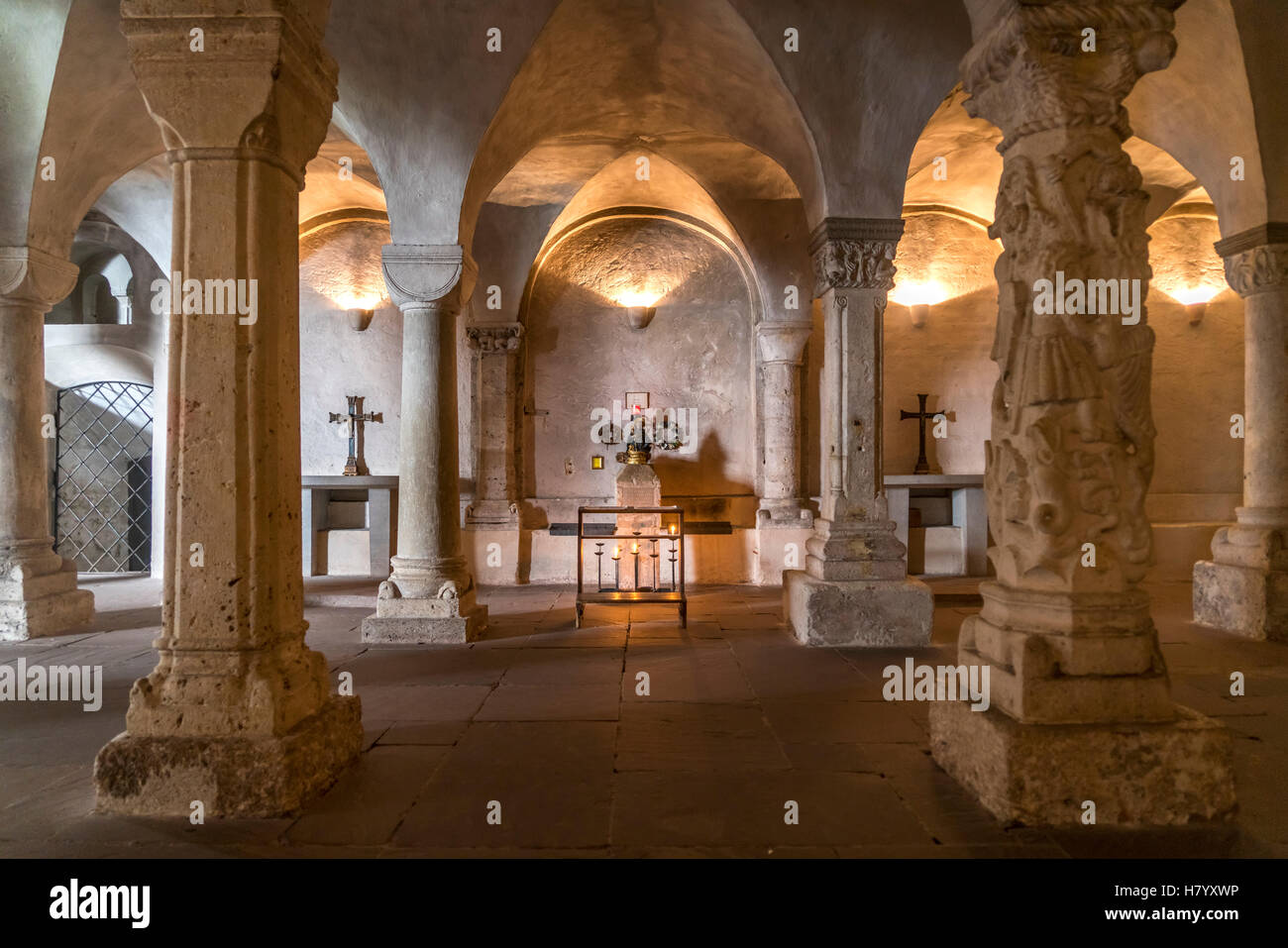 Portico, crypt, St. Mary's Cathedral and St. Korbinian, Freising ...
