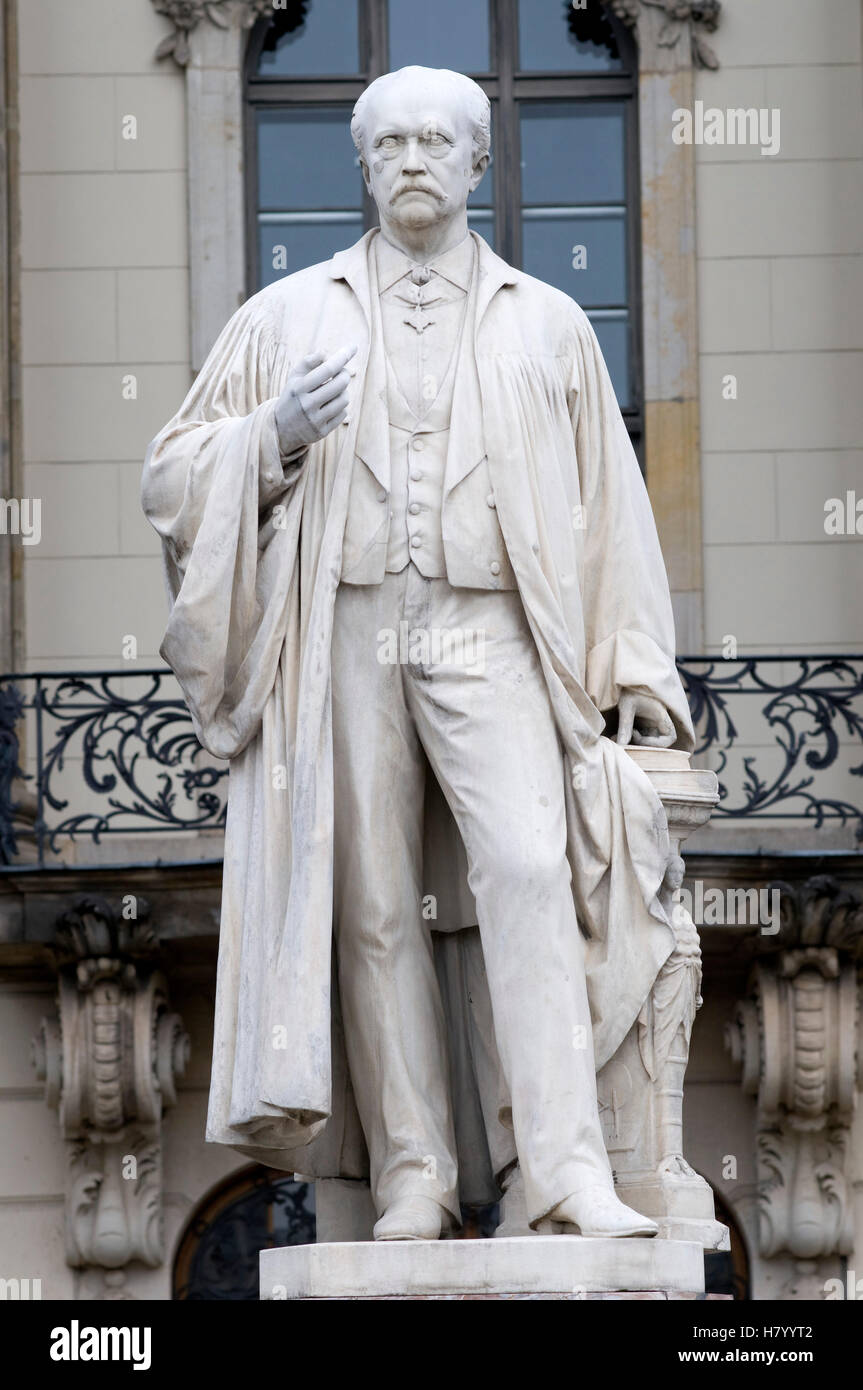 Statue of Hermann von Helmholtz, 1821-1894, German physicist, Berlin ...