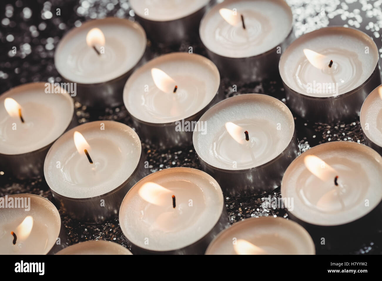 Close up of candles hi-res stock photography and images - Alamy