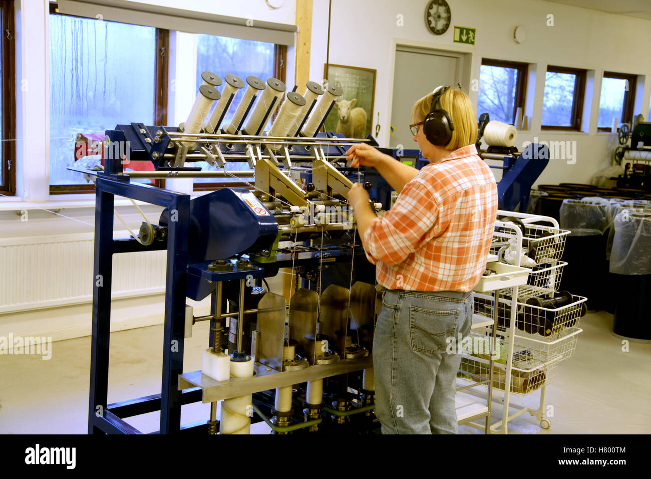 WOOL SPUN into yarn Stock Photo - Alamy