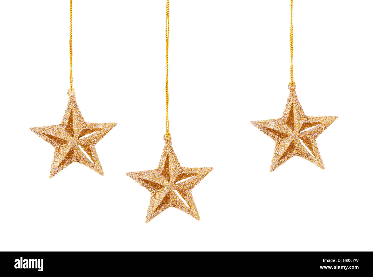 Hanging stars isolated on white background Stock Photo - Alamy