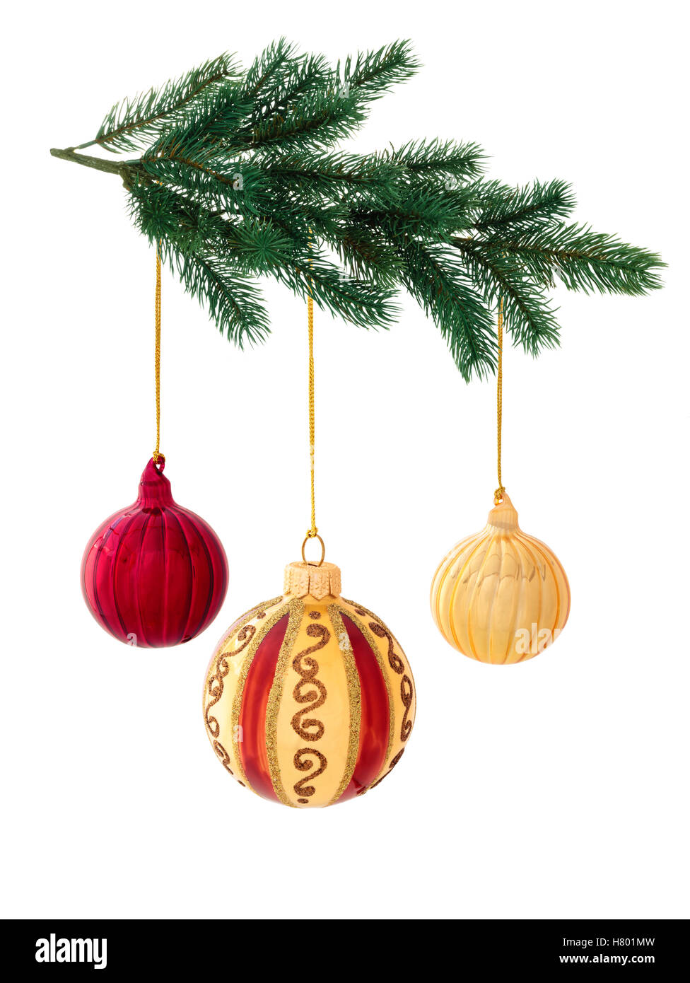 Red bow fir tree Cut Out Stock Images & Pictures - Alamy