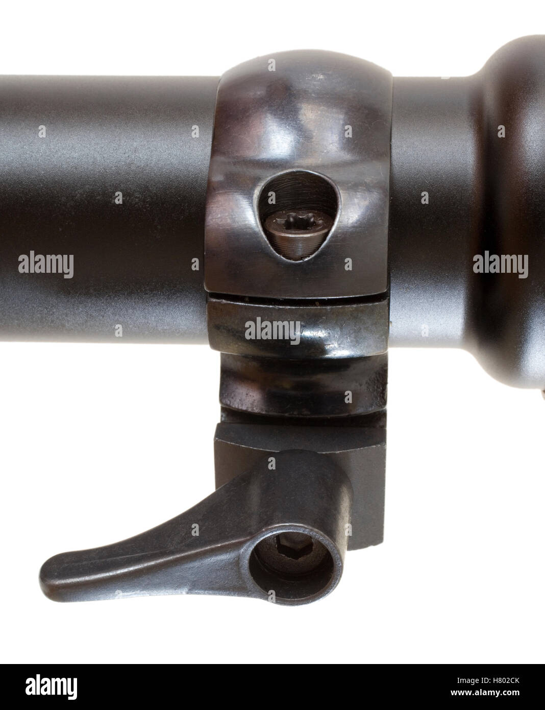 Quick disconnet scope base and ring for a riflescope Stock Photo - Alamy