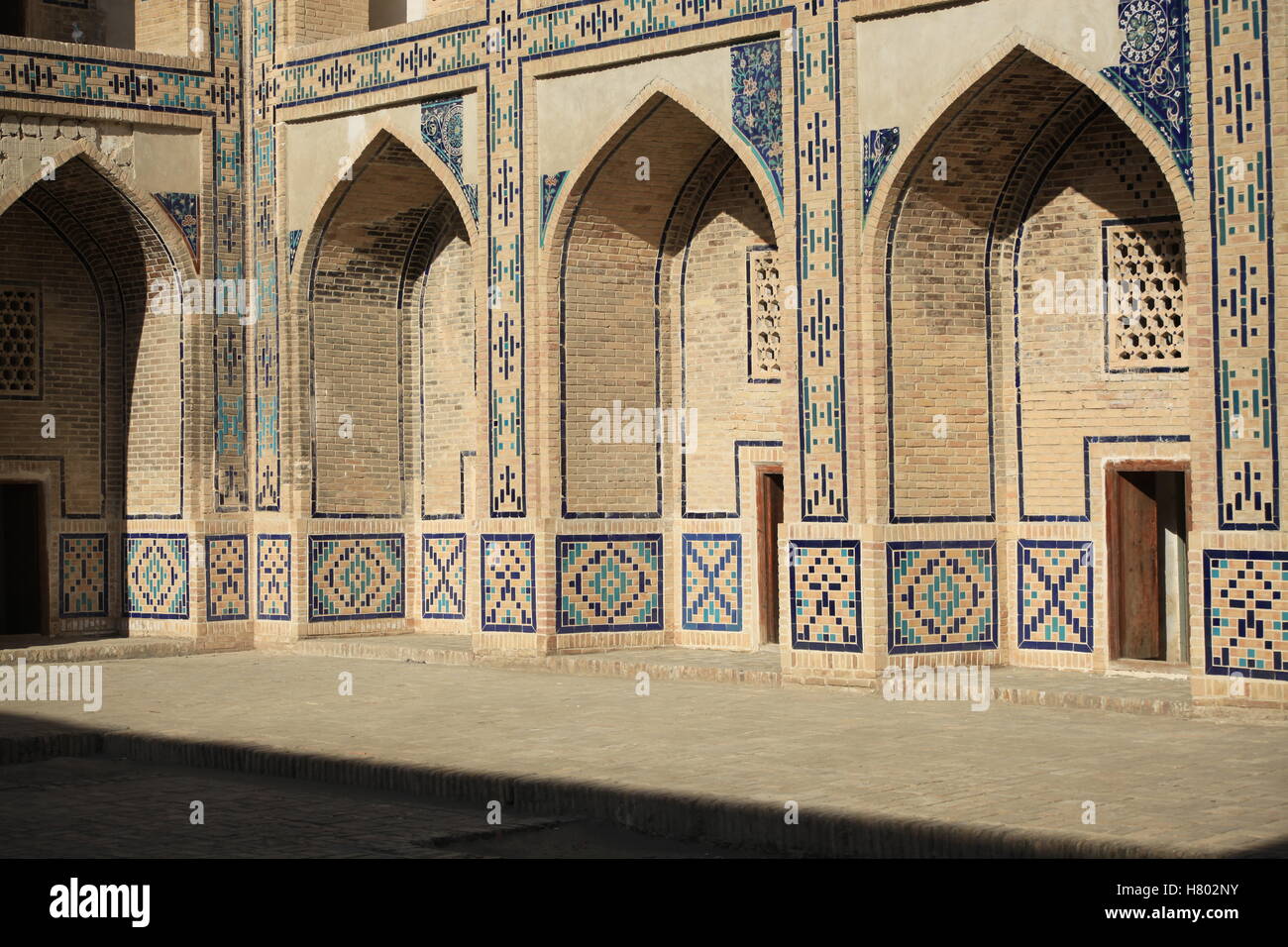 Yard of Ulugbek Medressa, Bukhara, Uzbekistan Stock Photo - Alamy