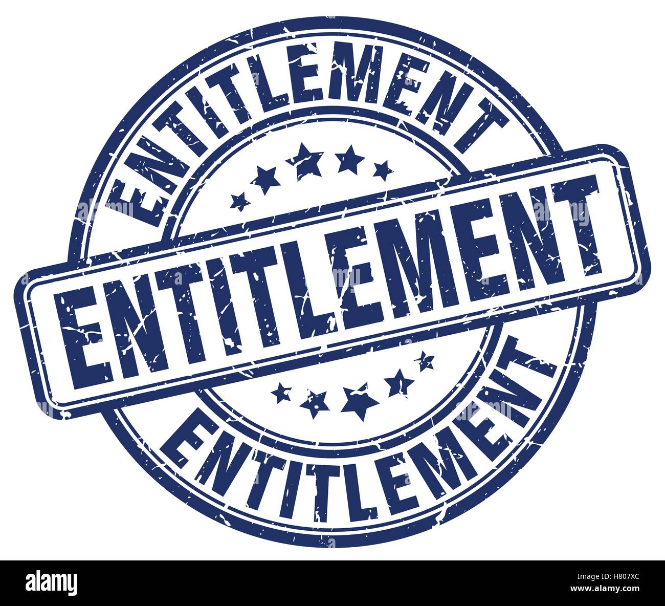 entitlement blue grunge stamp Stock Vector Image & Art - Alamy
