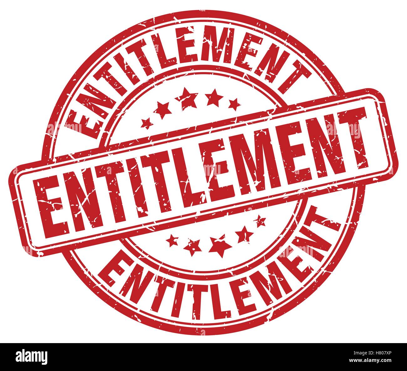 entitlement red grunge stamp Stock Vector Image & Art - Alamy