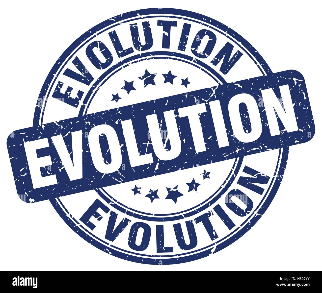 evolution blue grunge stamp Stock Vector Image & Art - Alamy