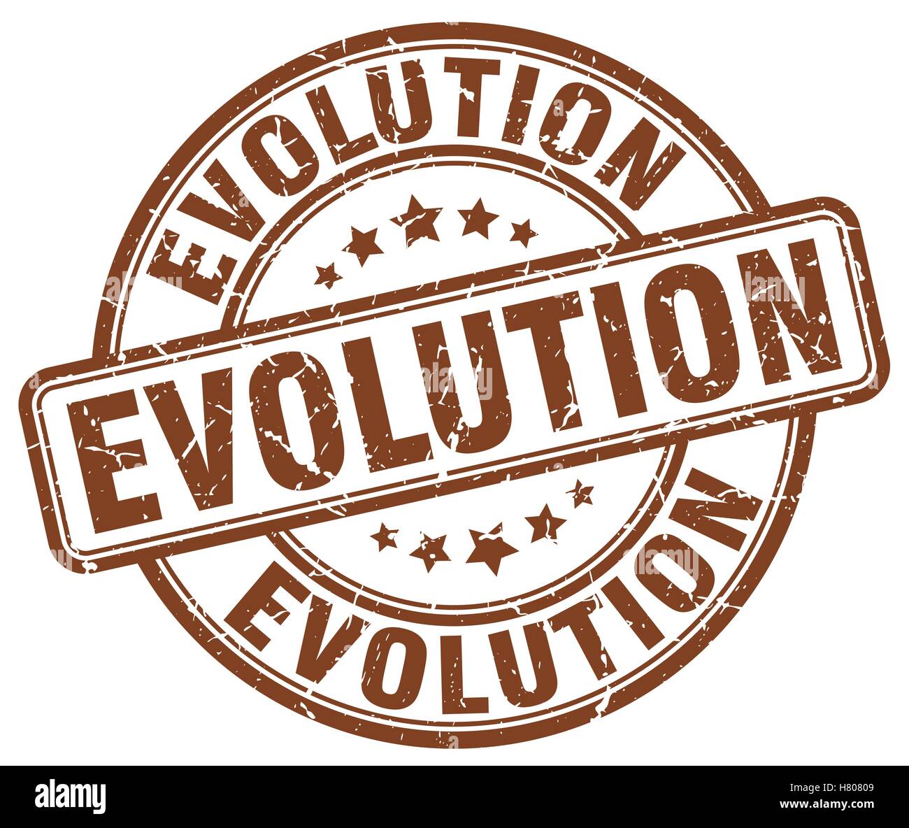 Evolution stamp sign round hi-res stock photography and images - Alamy