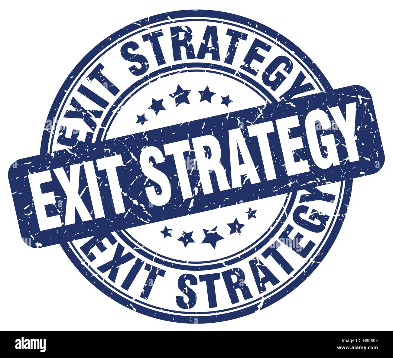 exit strategy blue grunge stamp Stock Vector Image & Art - Alamy