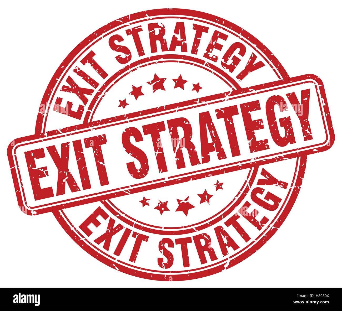 exit strategy red grunge stamp Stock Vector Image & Art - Alamy