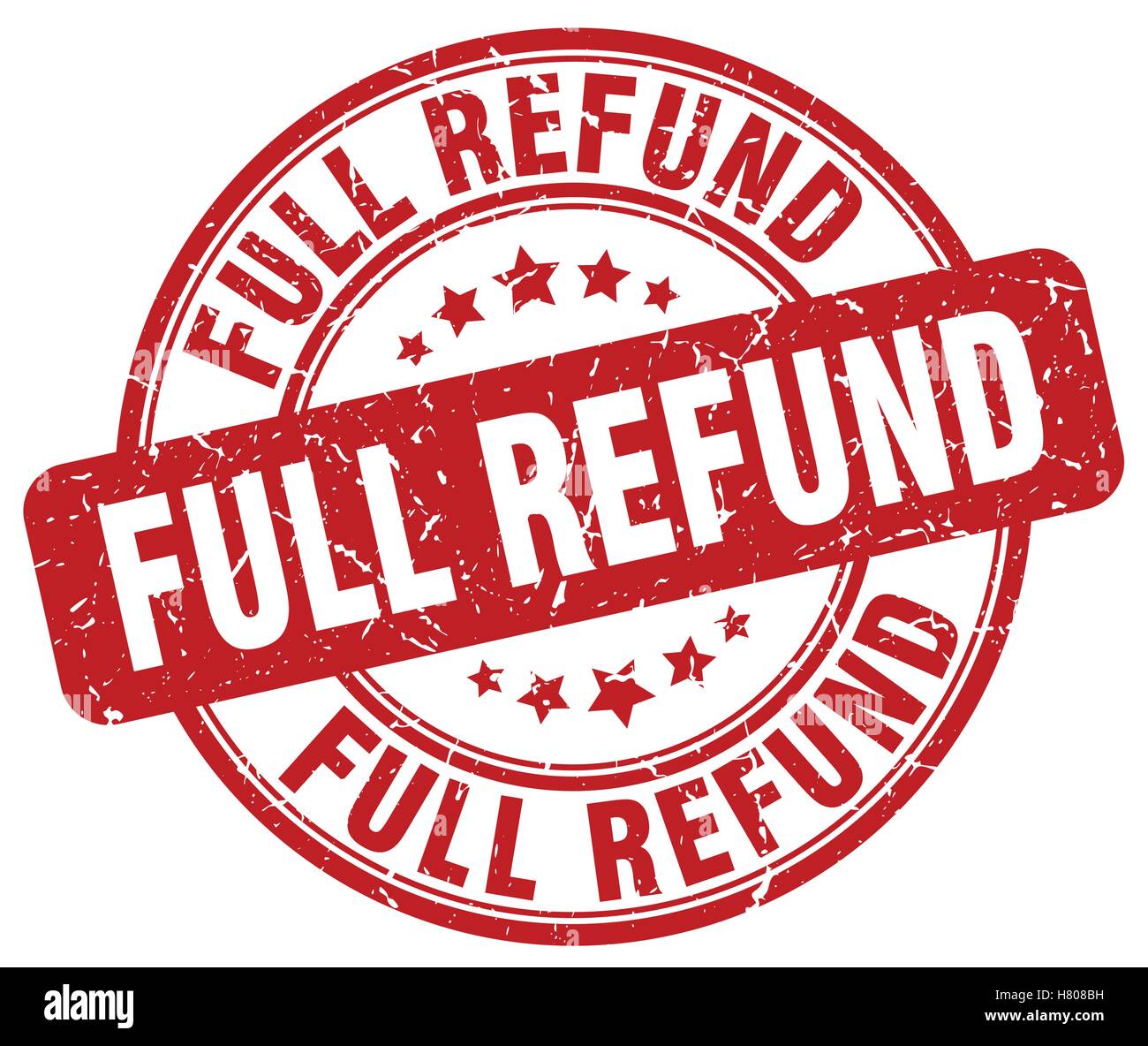 full refund red grunge stamp Stock Vector Image & Art - Alamy