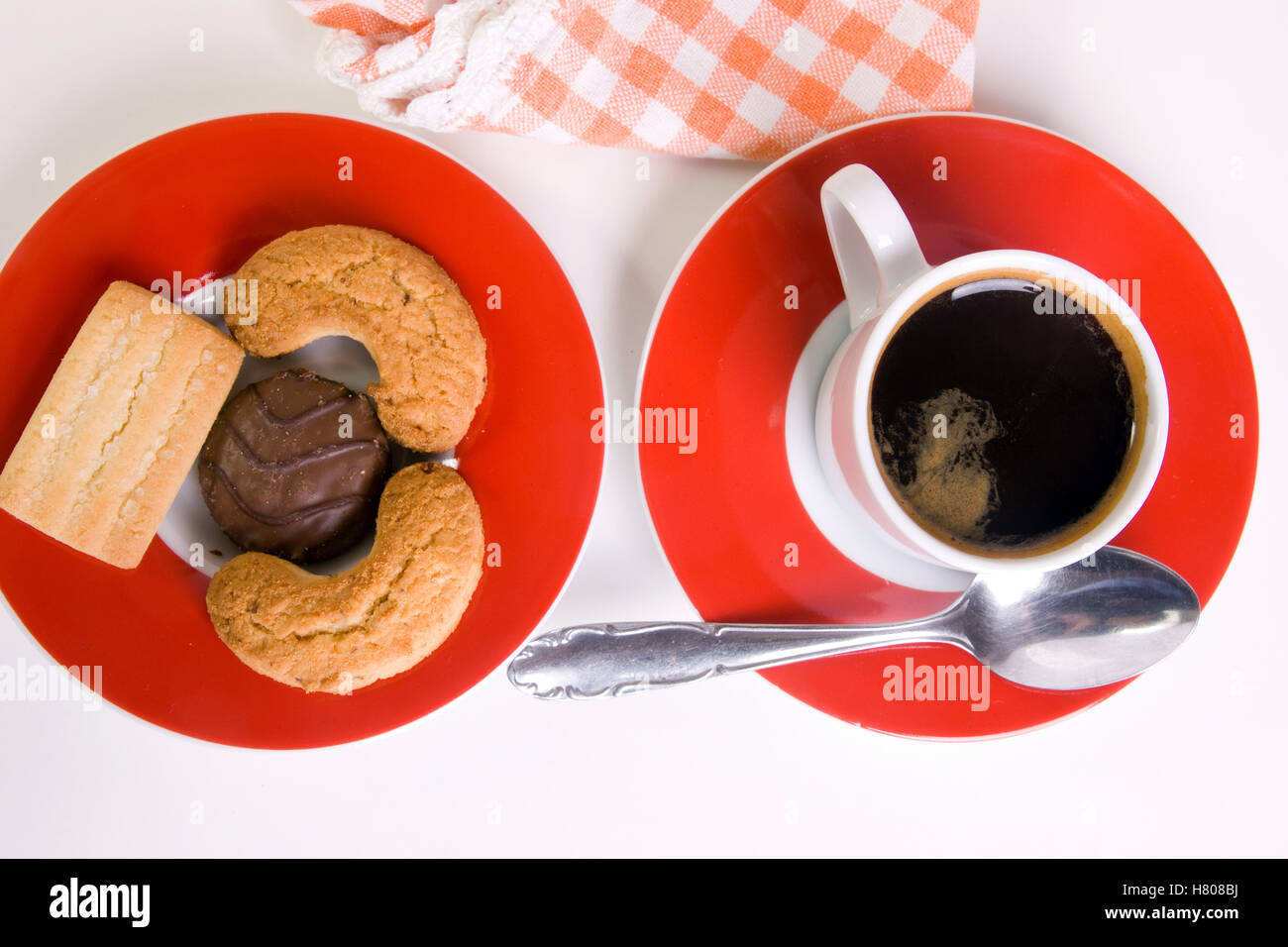 coffee break, breakfast early in the morning Stock Photo - Alamy