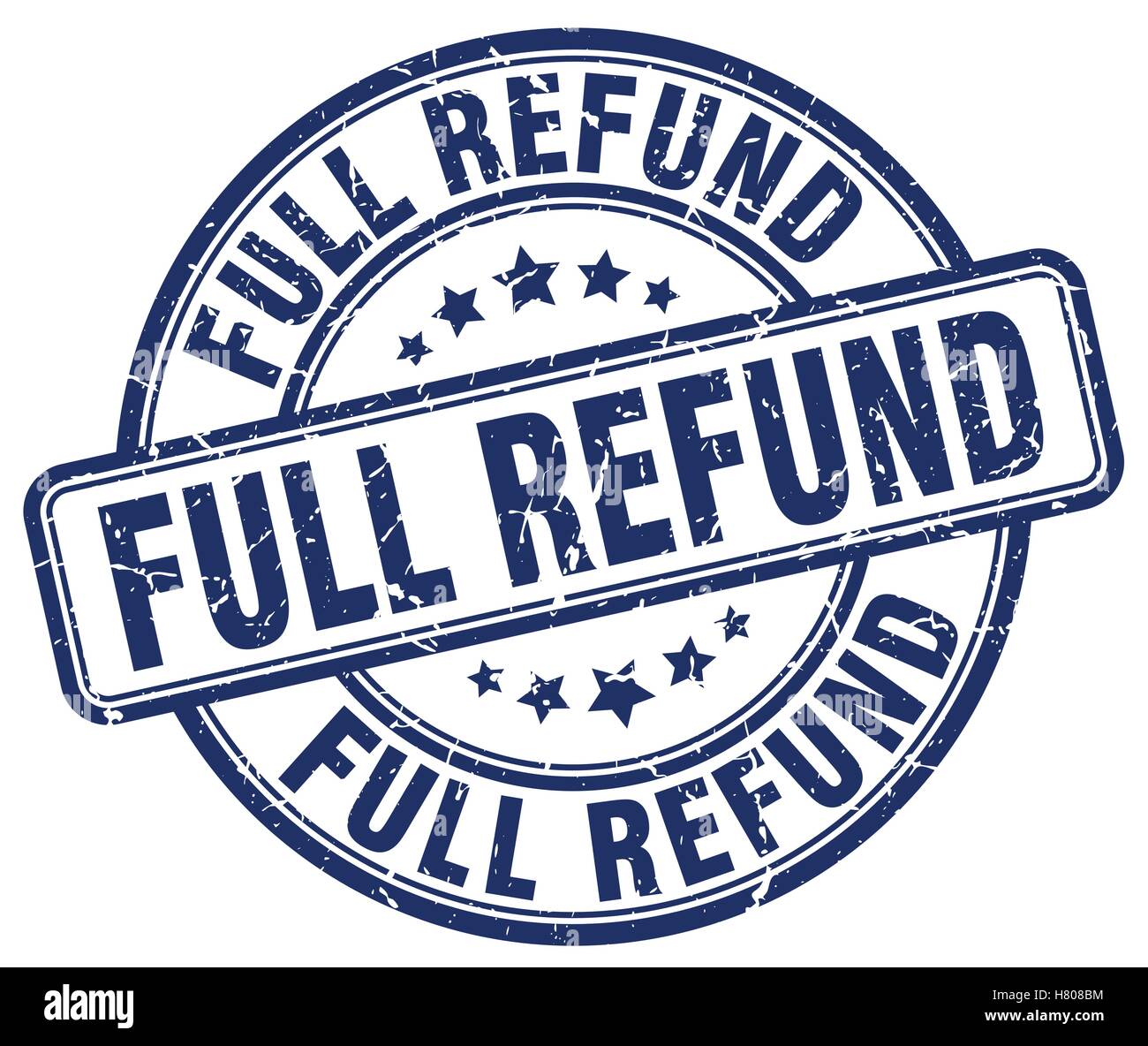 full refund blue grunge stamp Stock Vector Image & Art - Alamy