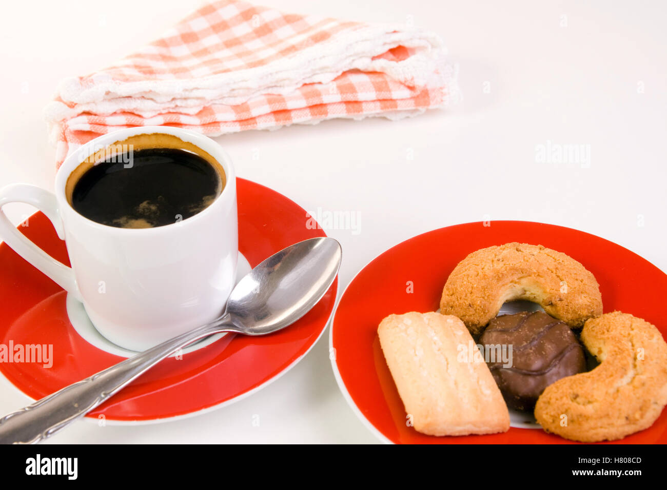 coffee break, breakfast early in the morning Stock Photo - Alamy