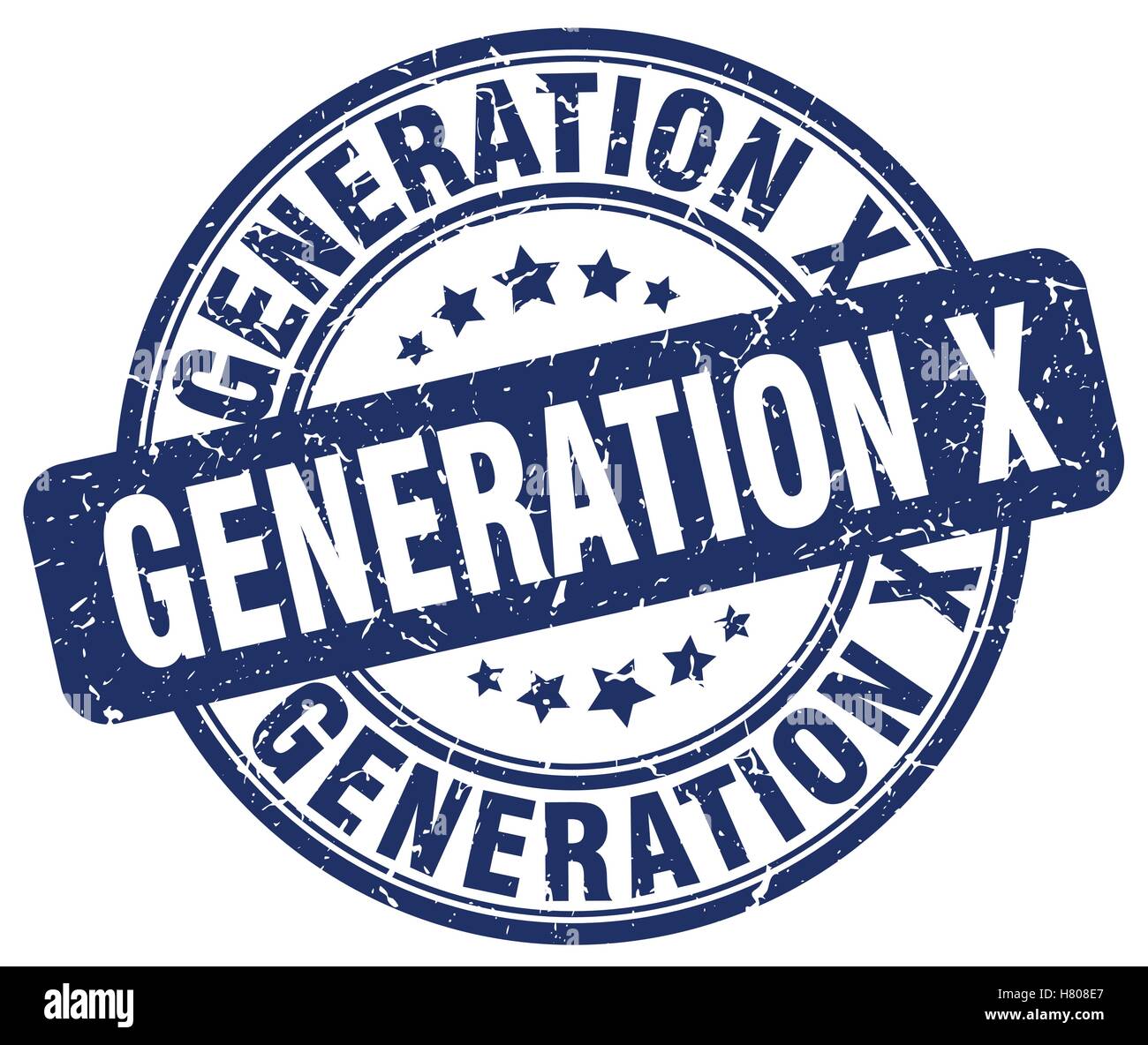 generation x blue grunge stamp Stock Vector Image & Art - Alamy