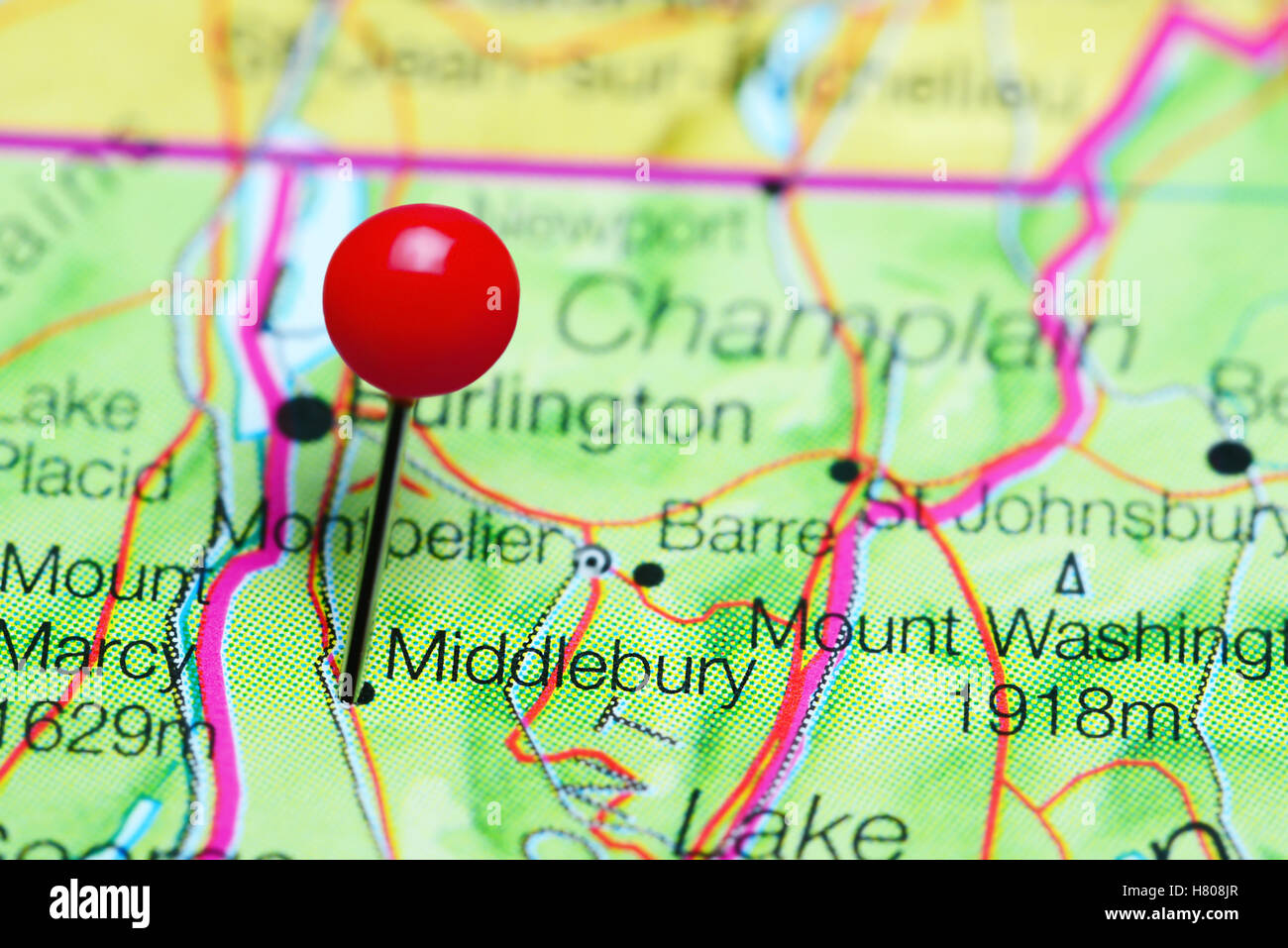 Map Of Middlebury High Resolution Stock Photography and Images - Alamy