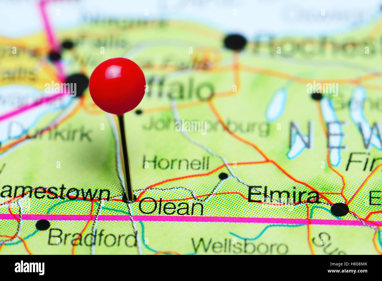 Map of olean hi-res stock photography and images - Alamy