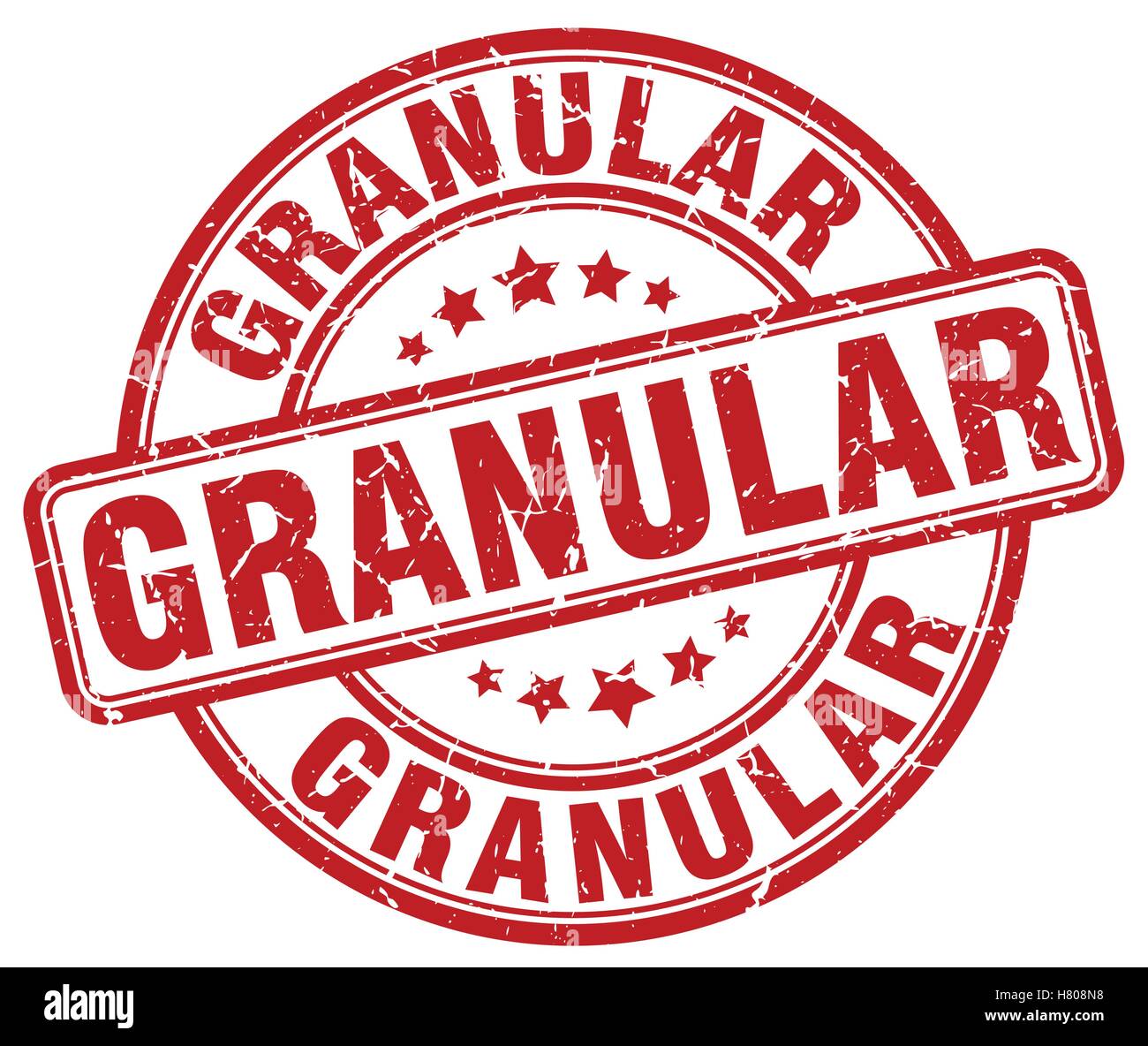 granular red grunge stamp Stock Vector Image & Art - Alamy