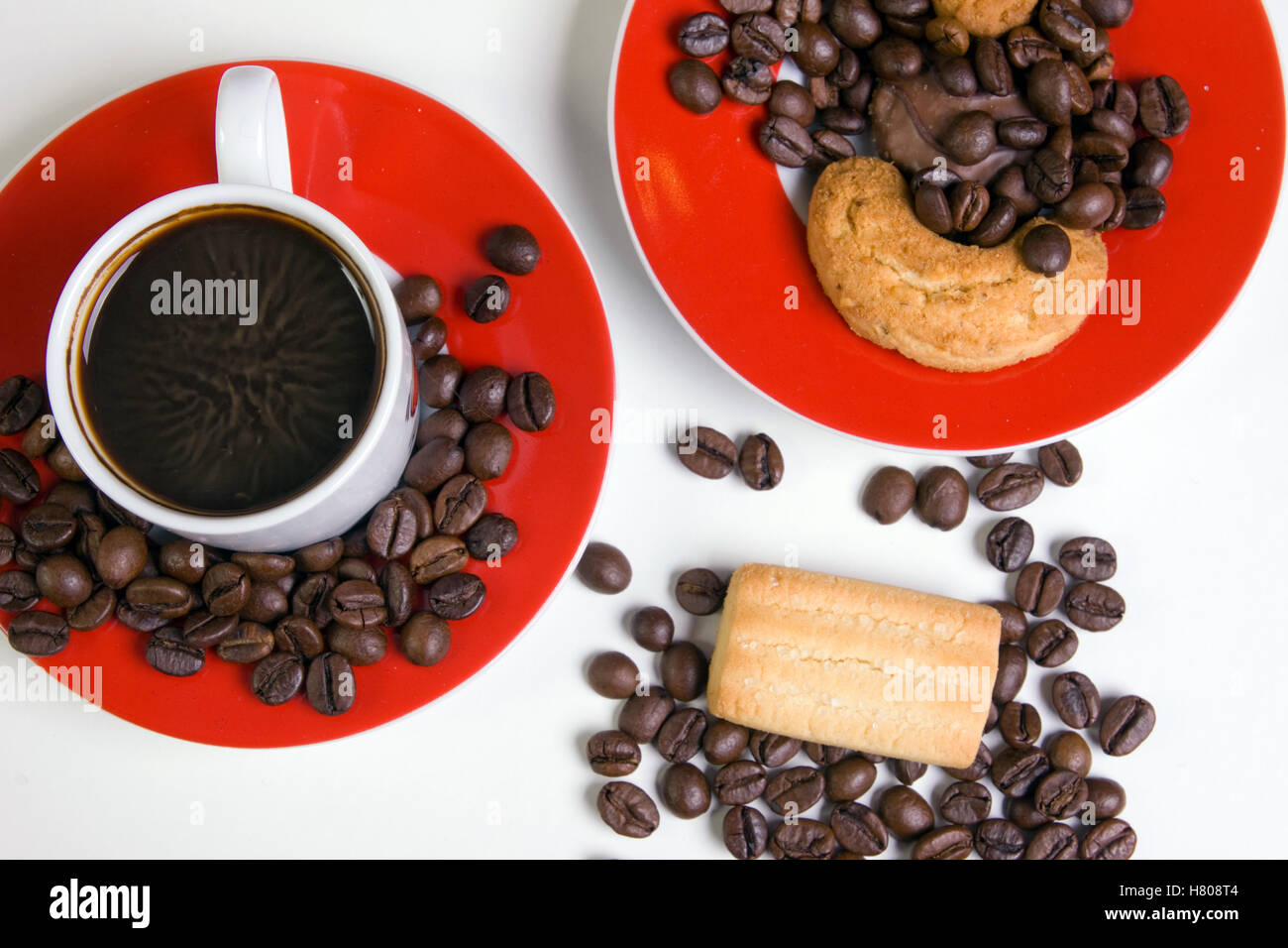 coffee break, breakfast early in the morning Stock Photo - Alamy