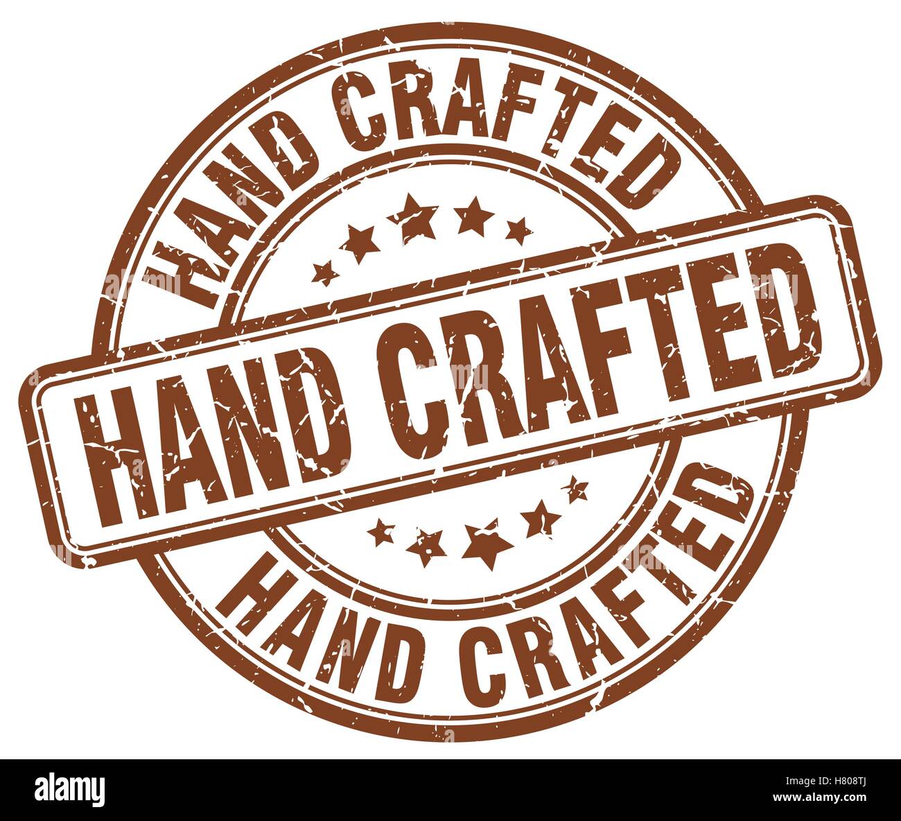 Hand crafted stamp sign hi-res stock photography and images - Alamy