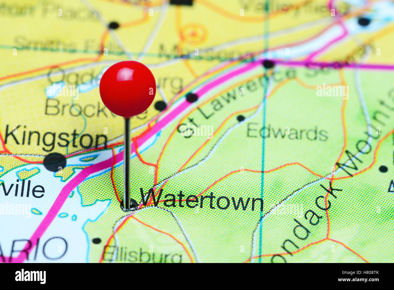 Map of watertown hi-res stock photography and images - Alamy