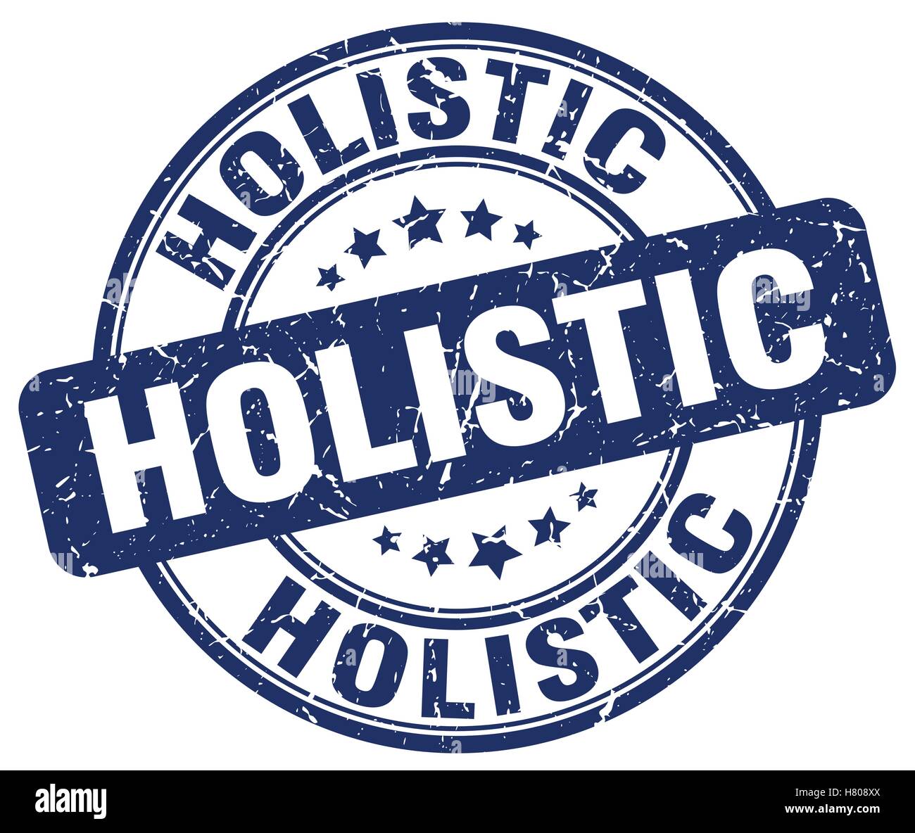 holistic blue grunge stamp Stock Vector Image & Art - Alamy