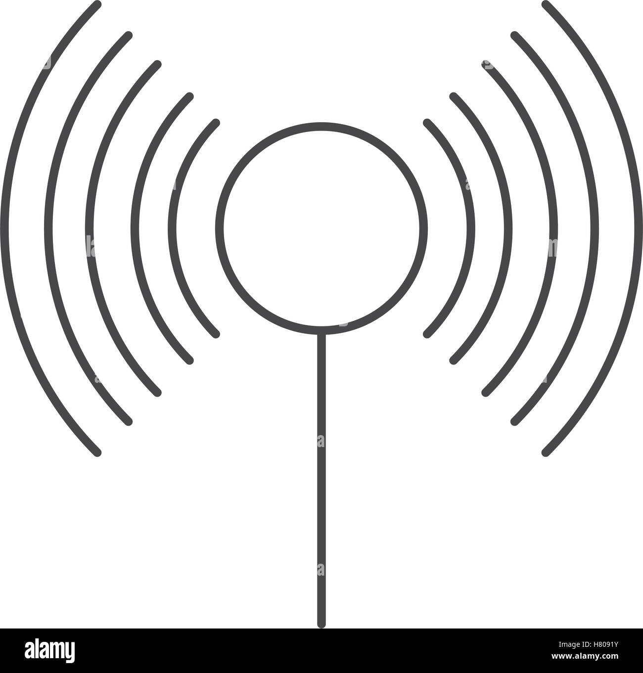 Antenna signal icon. Broadcasting news technology media and ...