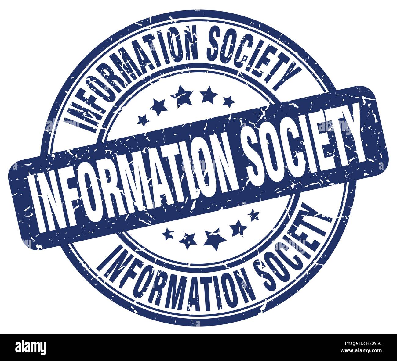 information society blue grunge stamp Stock Vector Image & Art - Alamy
