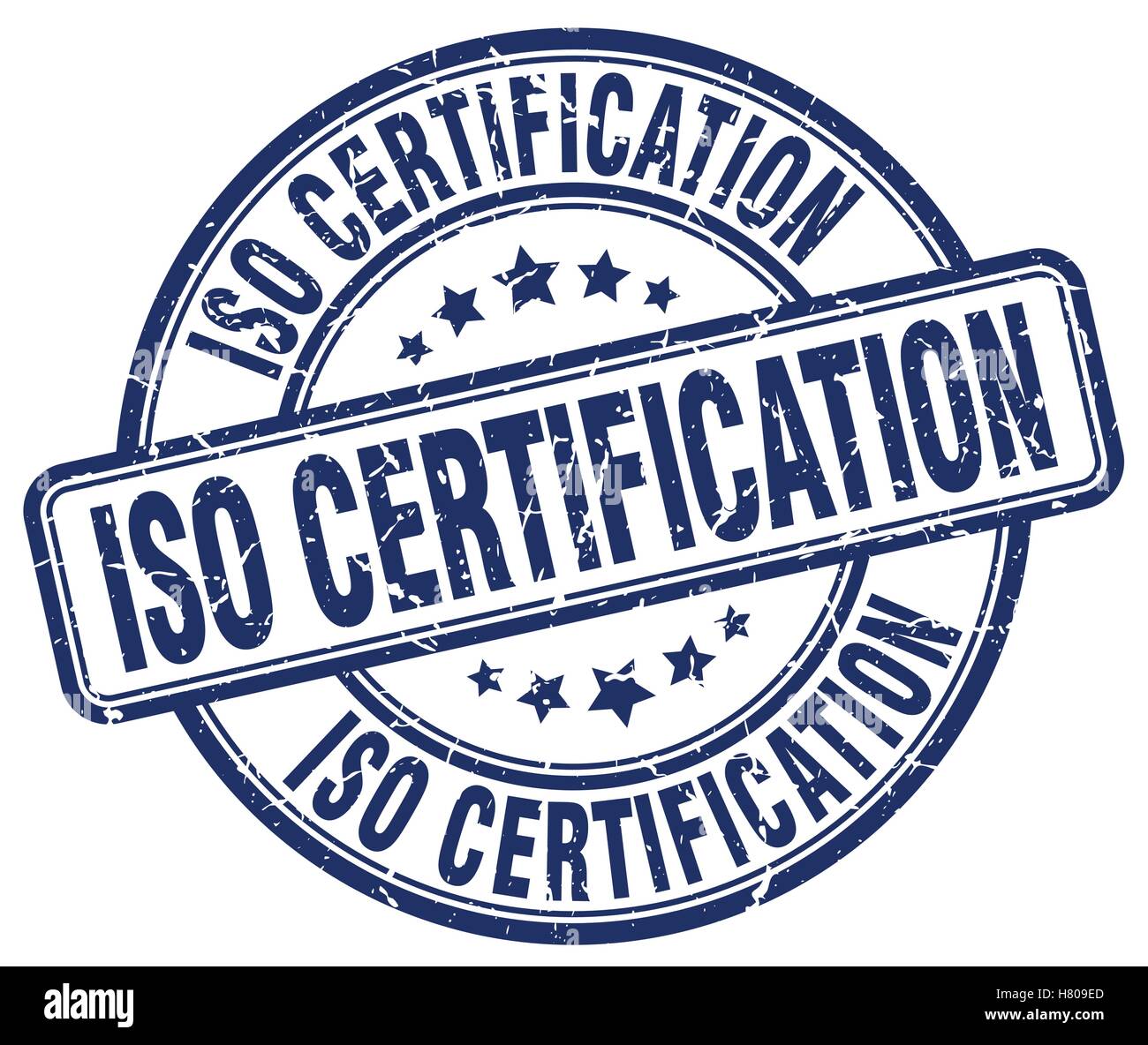 iso certification blue grunge stamp Stock Vector Image & Art - Alamy