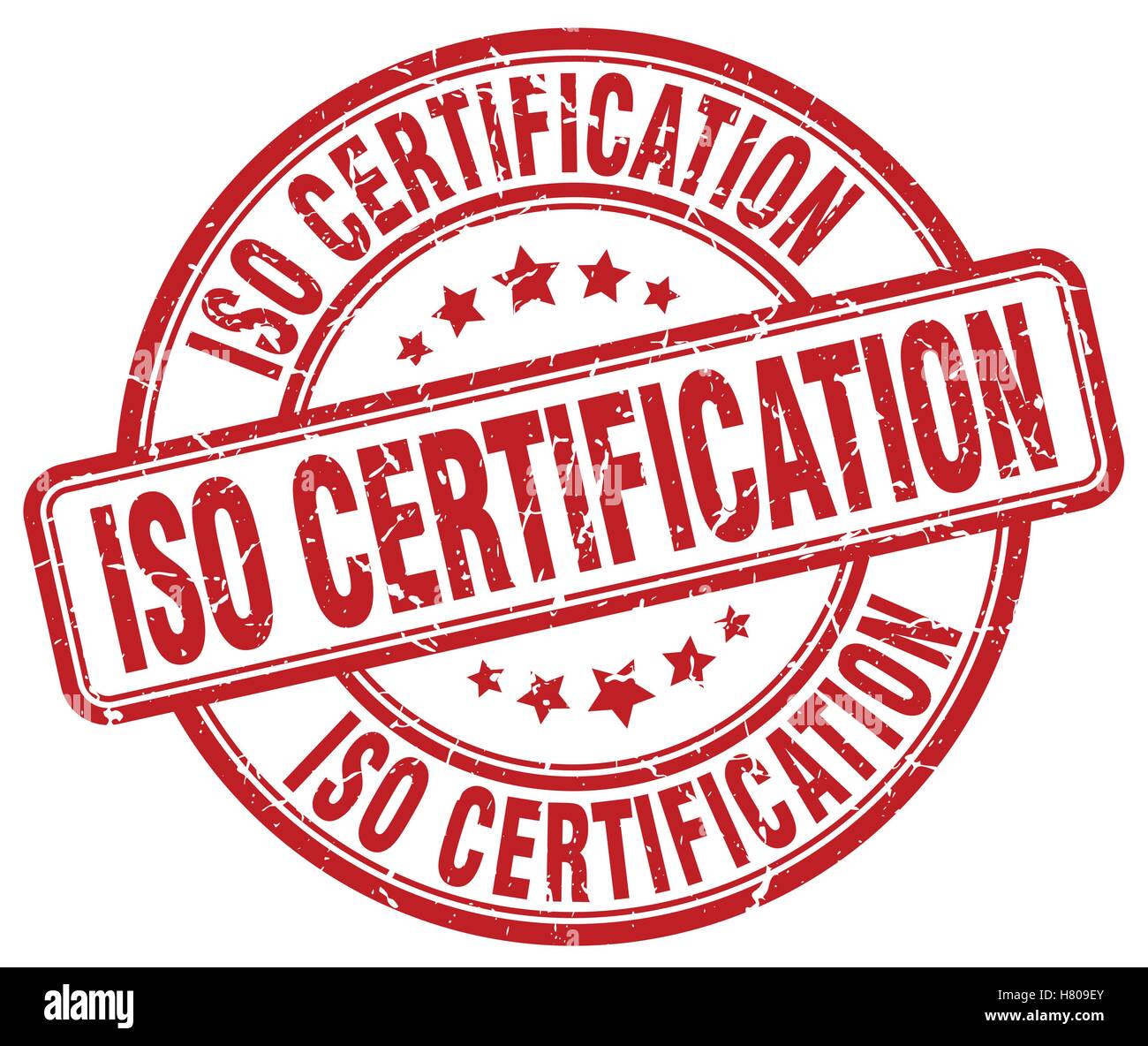 iso certification red grunge stamp Stock Vector Image & Art - Alamy
