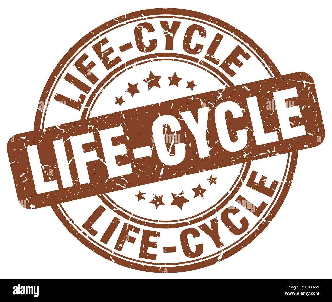 Life cycle sign grunge hi-res stock photography and images - Alamy