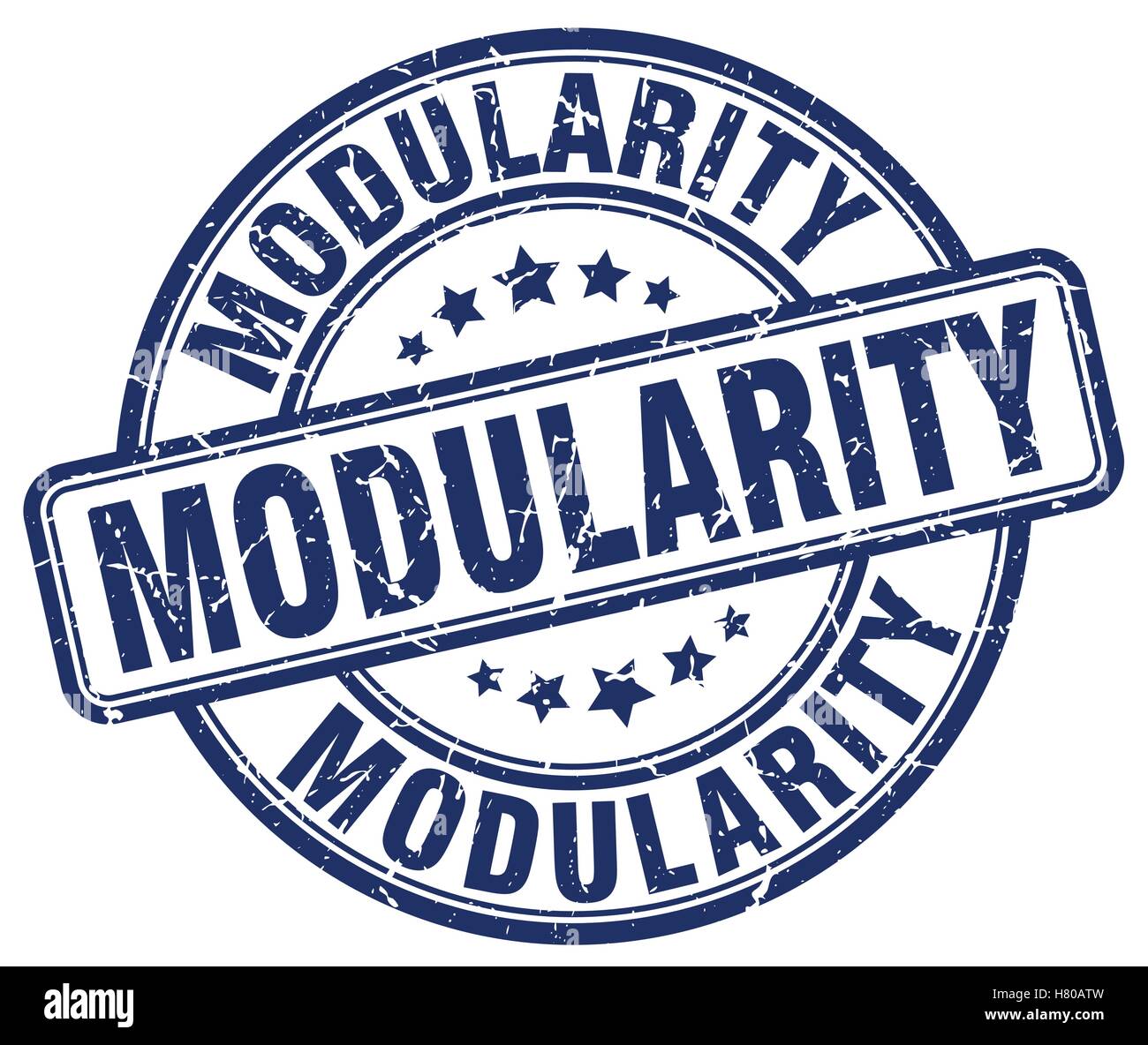 modularity blue grunge stamp Stock Vector Image & Art - Alamy