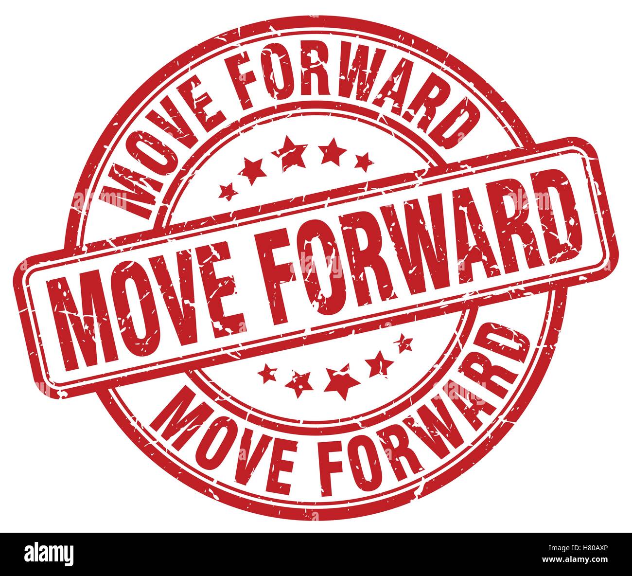 move forward red grunge stamp Stock Vector Image & Art - Alamy