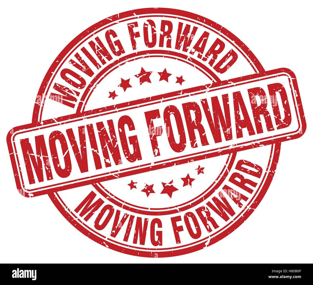 Moving forward stamp vintage Stock Vector Images - Alamy