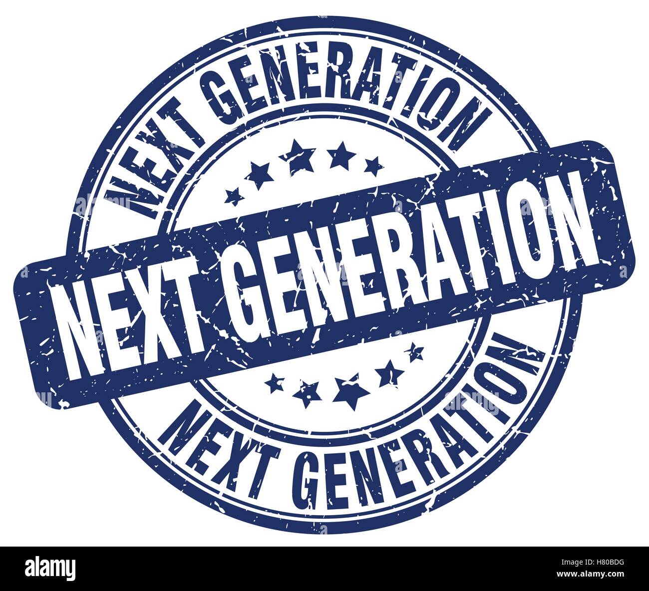 next generation blue grunge stamp Stock Vector Image & Art - Alamy