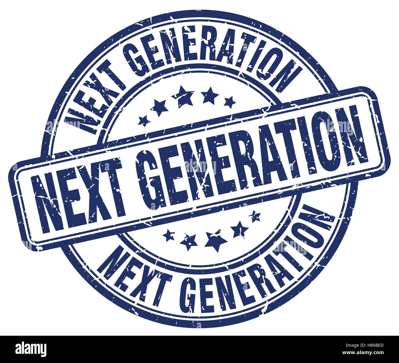next generation blue grunge stamp Stock Vector Image & Art - Alamy