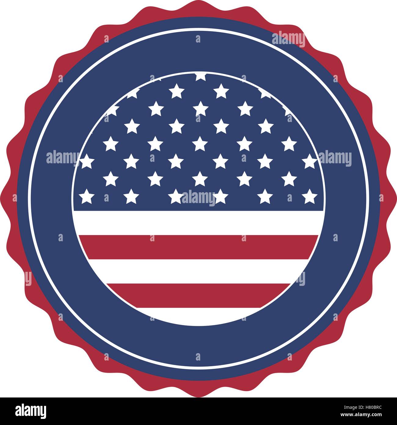 Usa seal stamp icon. United nation country and american states theme ...